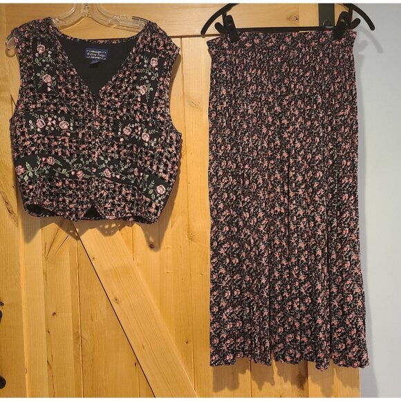 Willow Ridge | Skirts | Vtg Willow Ridge Sz L Petite Cottagecore Vest ...